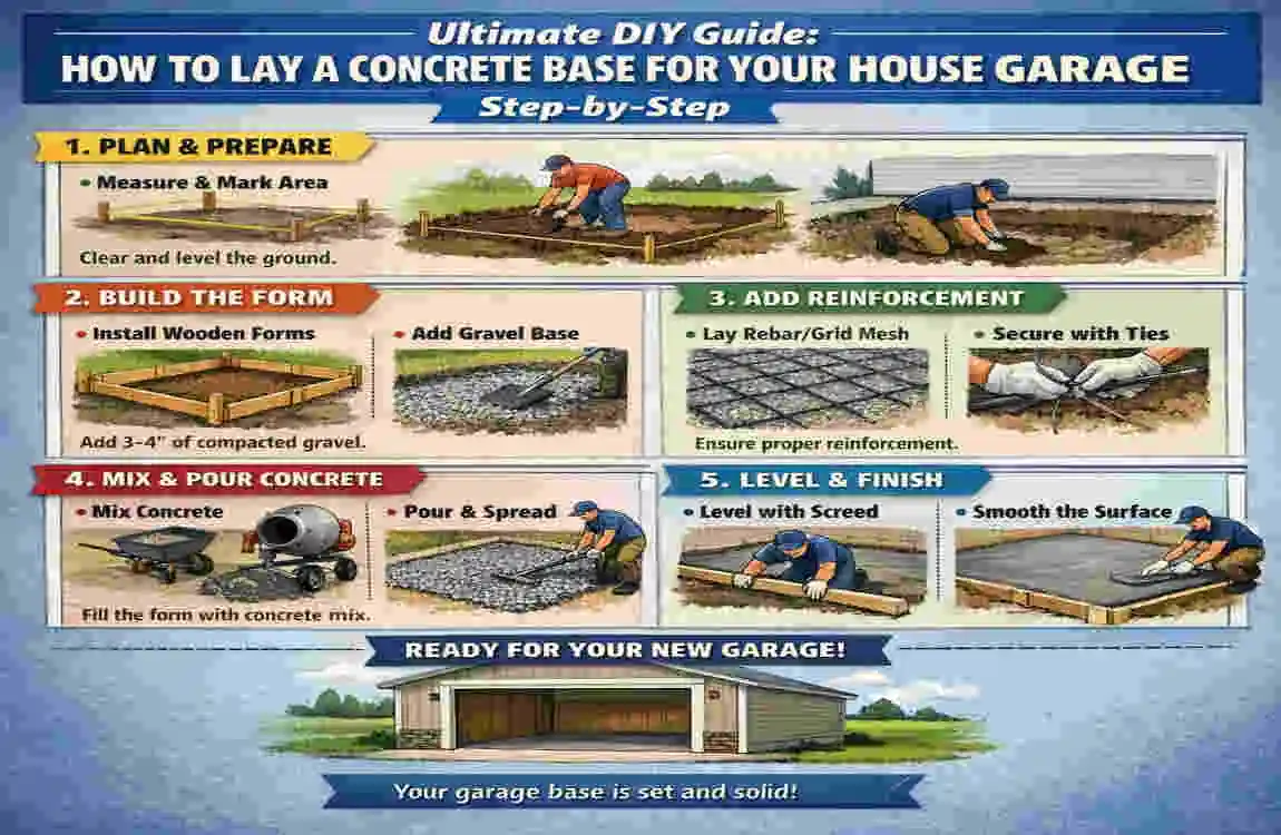 Ultimate DIY Guide: How to Lay a Concrete Base for Your House Garage ...
