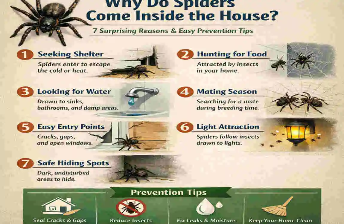 Why Do Spiders Come Inside the House? 7 Surprising Reasons & Easy ...