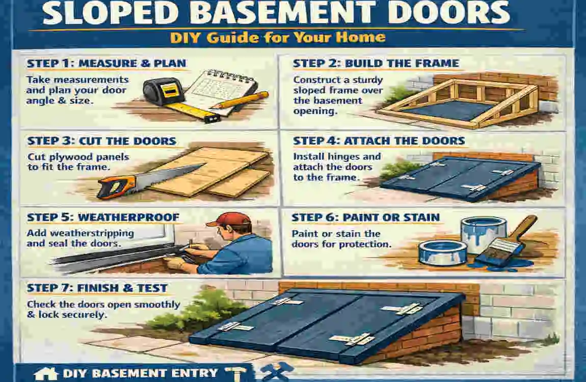 How to Build Sloped Basement Doors: DIY Guide for Your Home - american ...