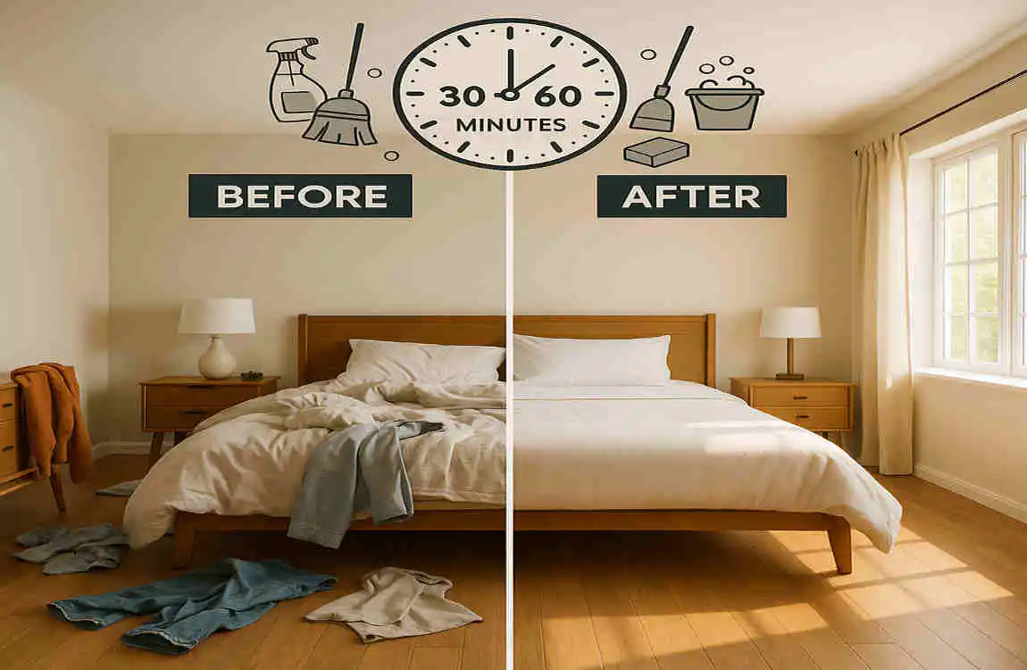 How Long Should It Take to Clean a Bedroom? Expert Time Estimates and ...