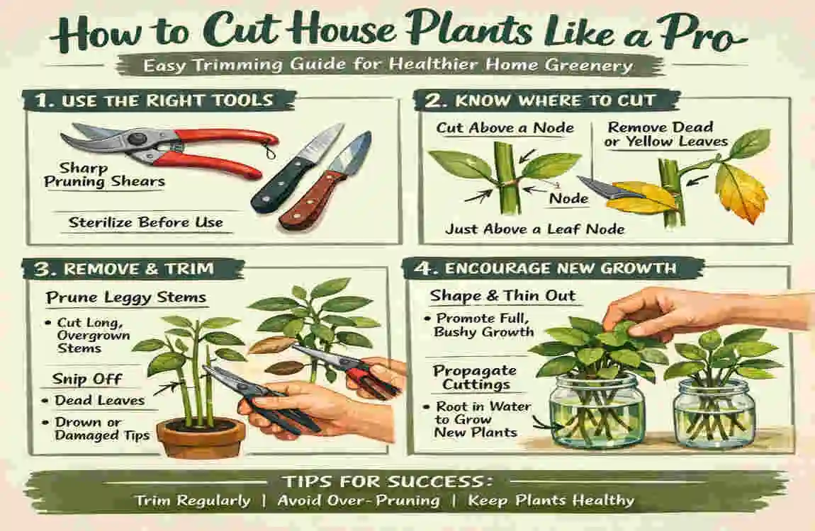 How to Cut House Plants Like a Pro: Easy Trimming Guide for Healthier ...